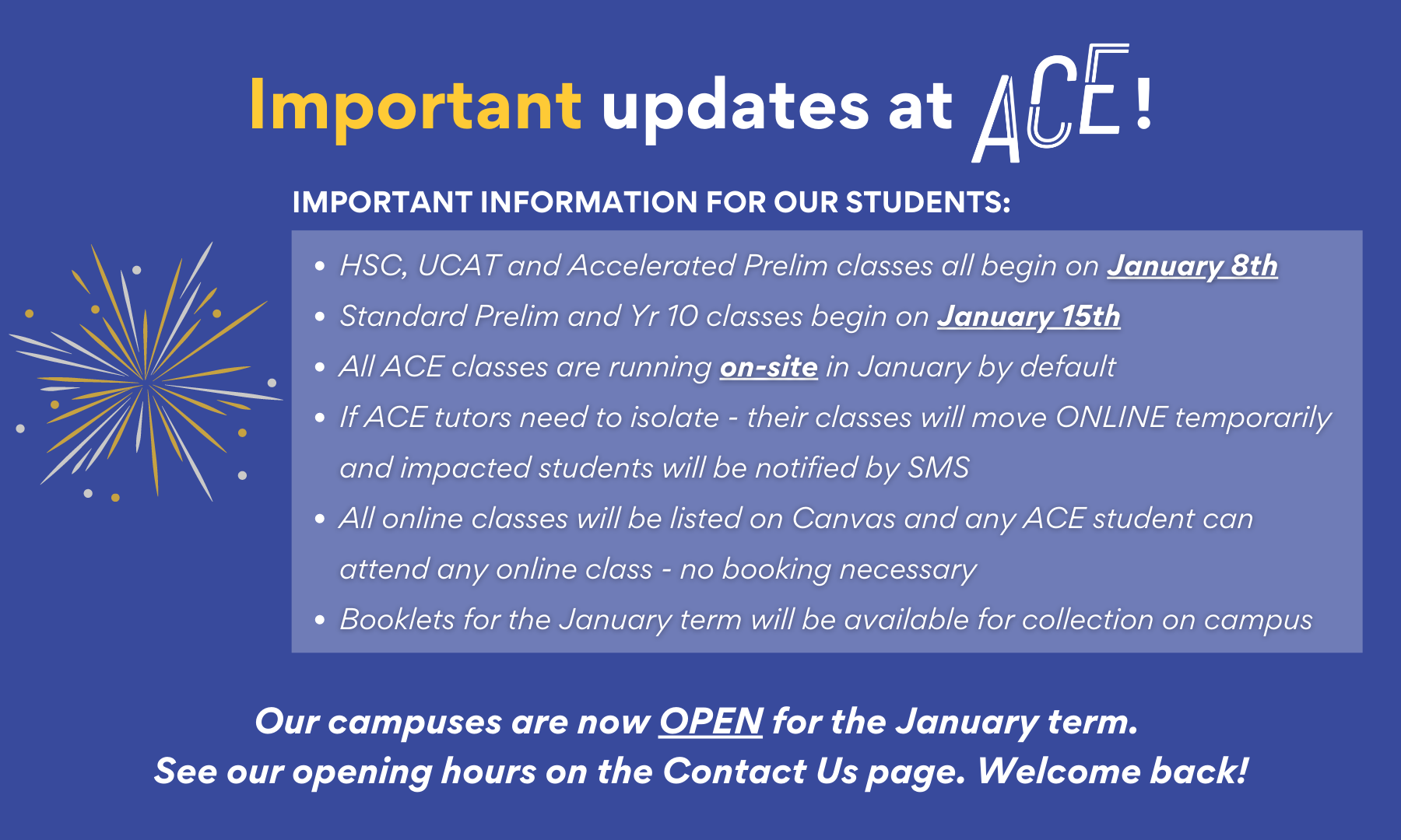 HSC Student Results - ACE HSC